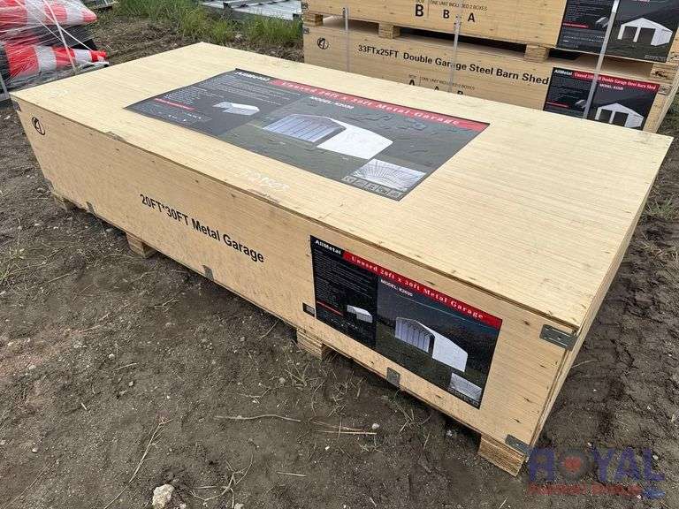 2024 AllMetal K2030 20ft x 30ft Metal Garage - Royal Auction Group