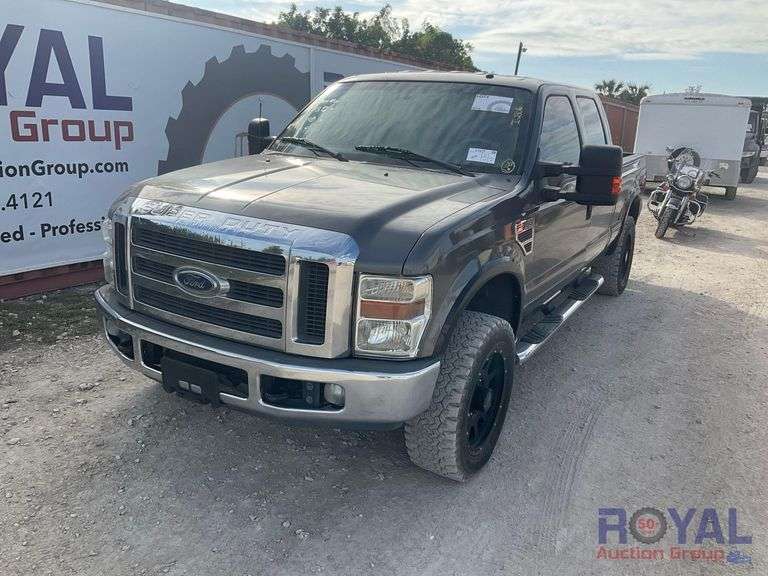 2008 Ford F250 4x4 Crew Cab Pickup Truck - Royal Auction Group