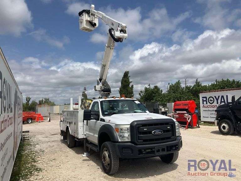 2015 Ford F550 4x4 Altec AT37G Bucket Truck - Royal Auction Group
