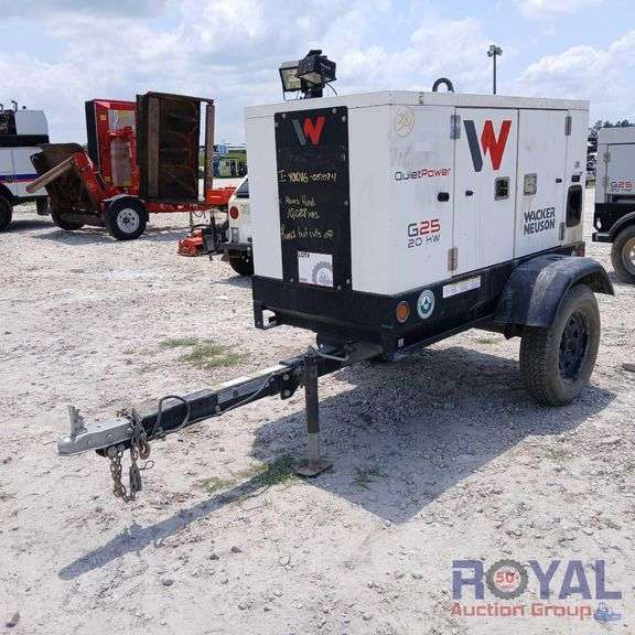 2021 Wacker Neuson G25 20kW Towable Generator - Royal Auction Group
