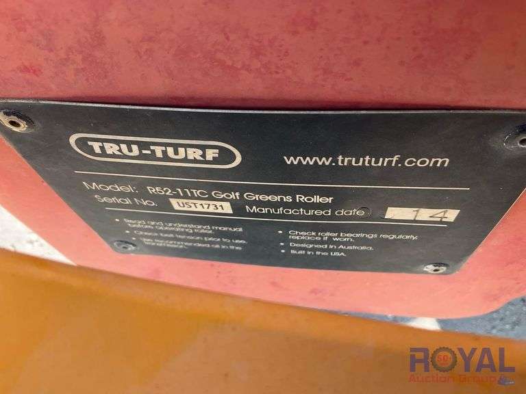 2014 Tru-Turf R52-11TC Golf Greens Roller - Royal Auction Group