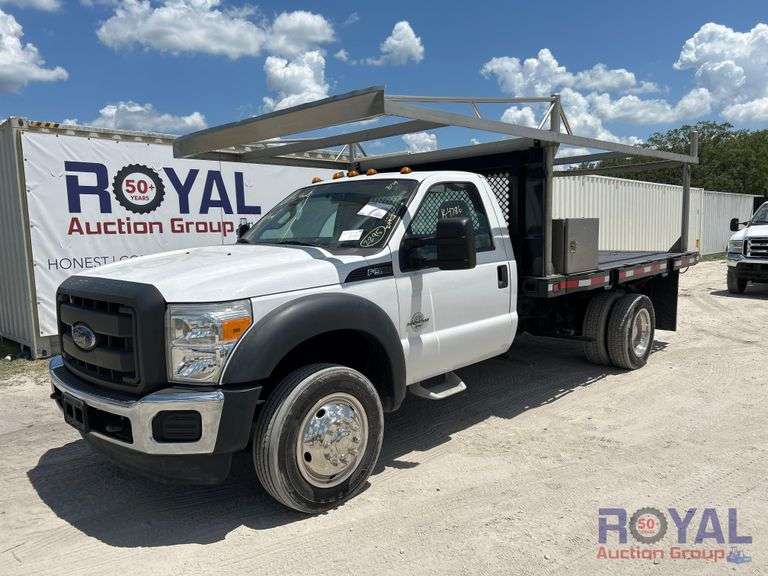 2014 Ford F550 12FT Flatbed Truck - Royal Auction Group