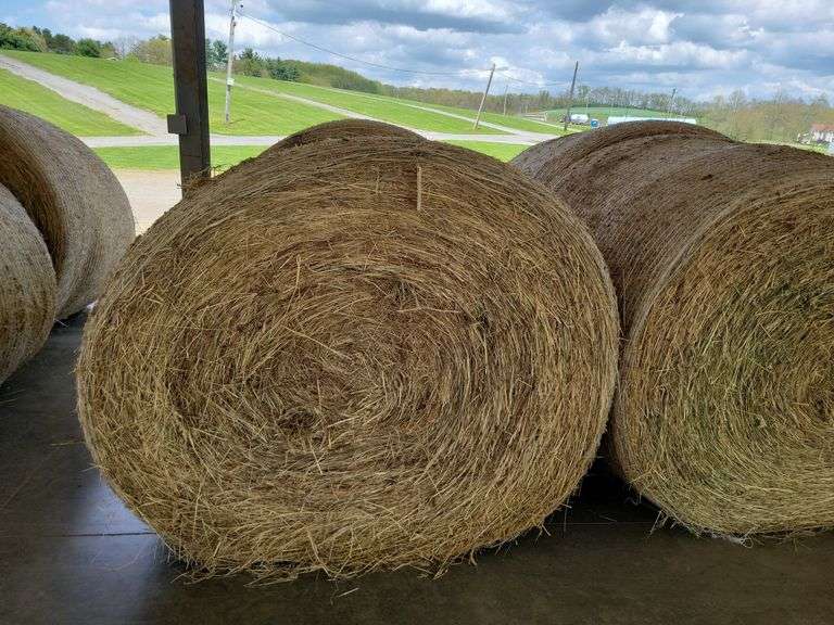 2 Round Bales 1st (4x5) Stored Inside - Rogers Community Auction Inc.