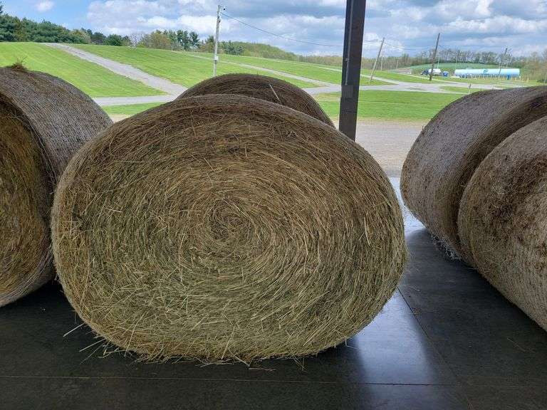 2 Round Bales 1st (4x5) Stored Inside - Rogers Community Auction Inc.