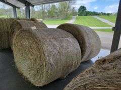2 Round Bales 1st (4x5) Stored Inside - Rogers Community Auction Inc.