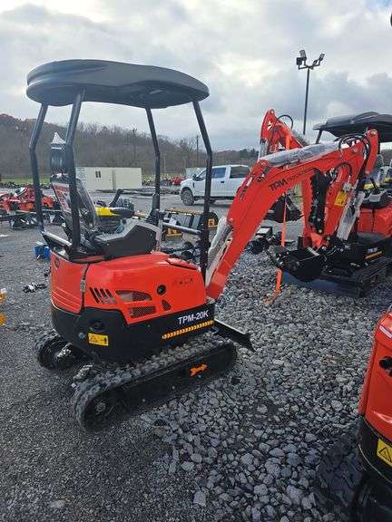 TPM TPM-20K Mini Excavator Yanmar Diesel w/ Pilot Controls and Hyd ...