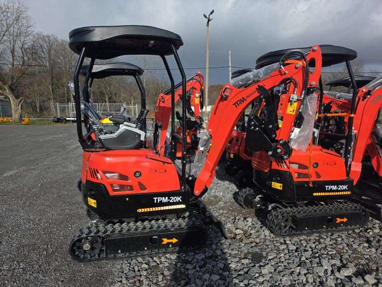 TPM TPM-20K Mini Excavator Yanmar Diesel w/ Pilot Controls and Hyd ...