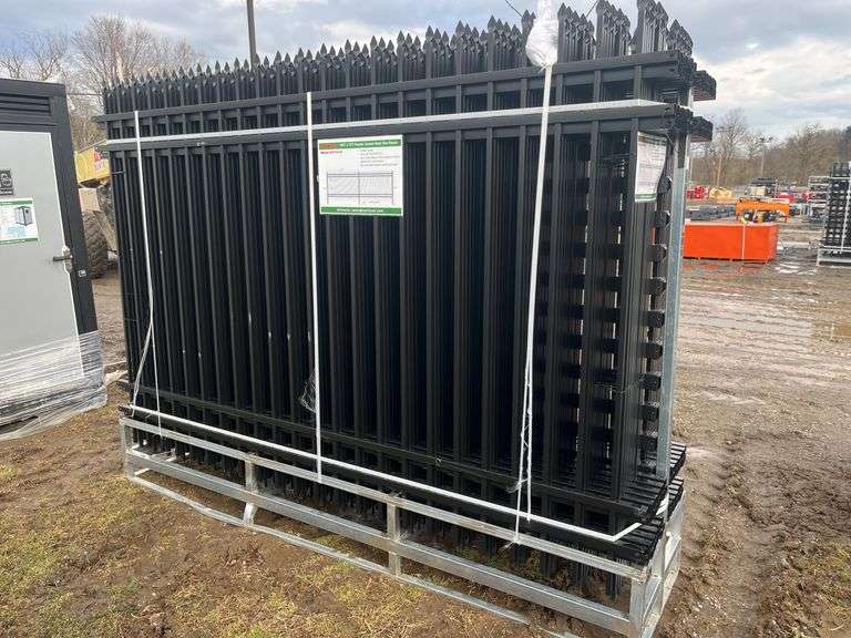 All-Metal 8 ft x 6 ft Steel Site Fence - Rogers Community Auction Inc.