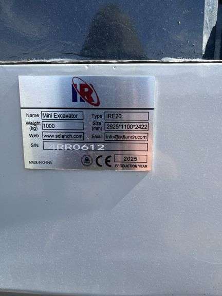 IRE 20 Mini Excavator w/ Kubota Diesel Engine, Hyd. Thumb - Rogers ...