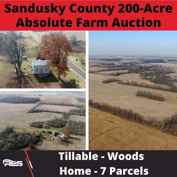 Sandusky County 200 Acre Absolute Farm Auction - RES Auction Services