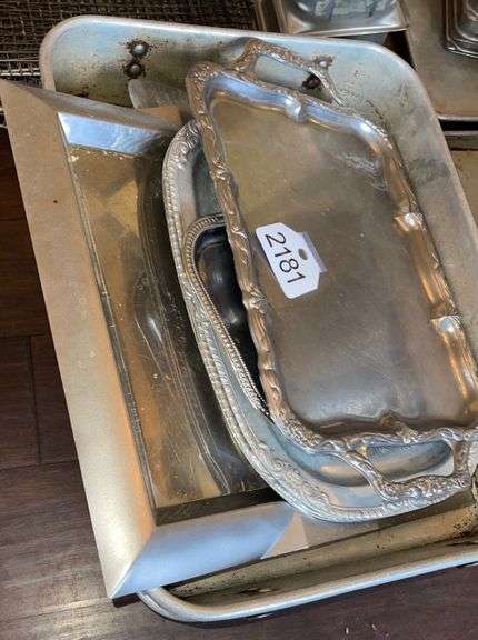 Assorted Serving Trays and Pans - RES Auction Services