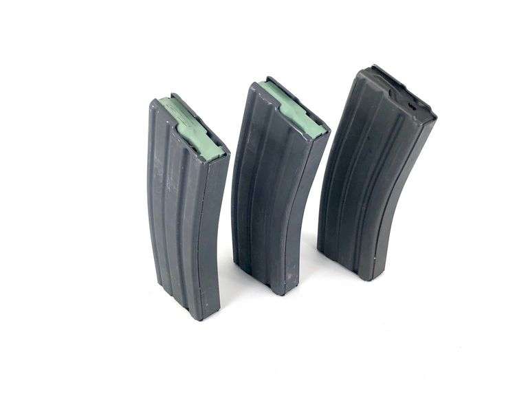 (3) 30rd AR-15 Metal Magazines - RES Auction Services