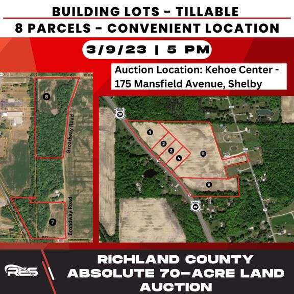 Richland County Absolute 70 Acre Land Auction - RES Auction Services