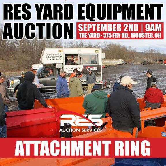 RES Equipment Yard Auction-Attachment Ring - RES Auction Services