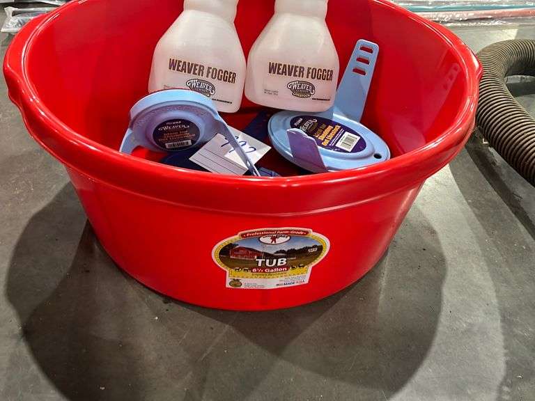 "ABSOLUTE" 6.5 Gallon Tub, (2) Foggers & Brushes - RES Auction Services