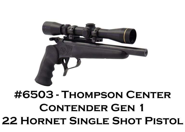 Thompson Center Contender Gen 1 22 Hornet Single Shot Pistol - RES ...