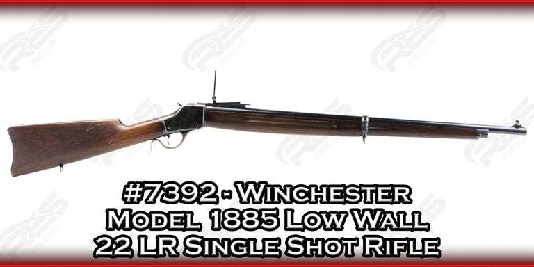 Winchester Model 1885 Low Wall 22 LR Single Shot Rifle - RES Auction ...