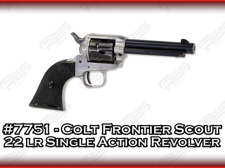 Colt Frontier Scout 22 lr Single Action Revolver - RES Auction Services