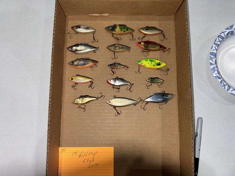 (14) Vintage Rattle Trap Style Lures - RES Auction Services
