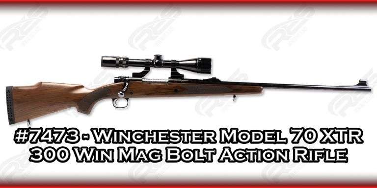 Winchester Model 70 XTR 300 Win Mag Bolt Action Rifle - RES Auction Services