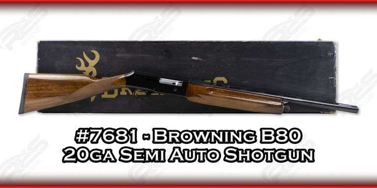 Browning B80 20ga Semi Auto Shotgun - RES Auction Services