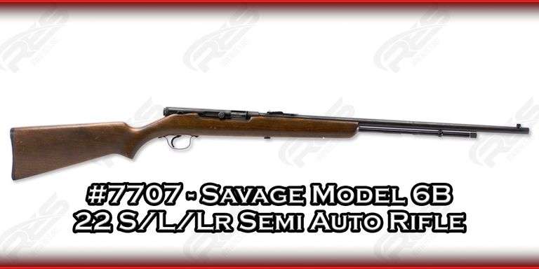 Savage Model 6B 22 S/L/Lr Semi Auto Rifle - RES Auction Services