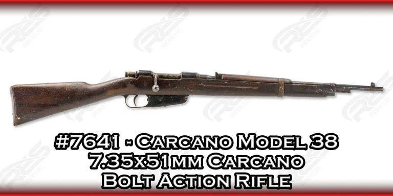 Carcano Model 38 7.35x51mm Carcano Bolt Action Rifle - RES Auction Services