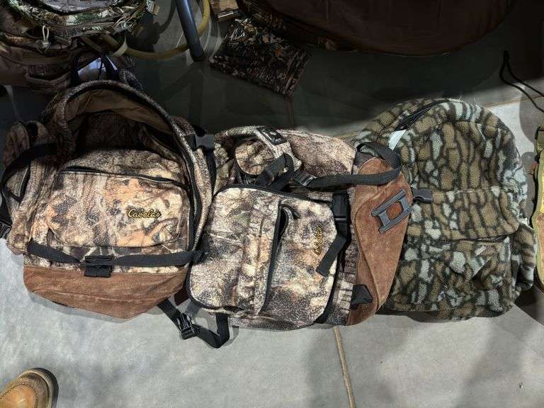 (3) Camo Backpacks - RES Auction Services
