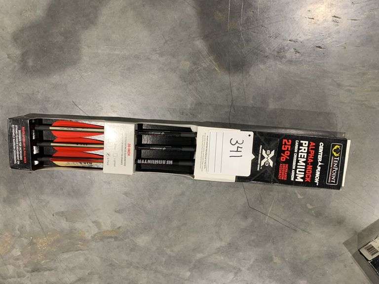 (3) Ten Point Alpha Knock Premium Carbon Crossbow Bolts - RES Auction ...