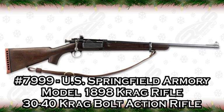 U.S. Springfield Armory Model 1898 Krag Rifle 30-40 Krag Bolt Action ...
