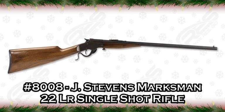 J. Stevens Marksman 22 Lr Single Shot Rifle - RES Auction Services
