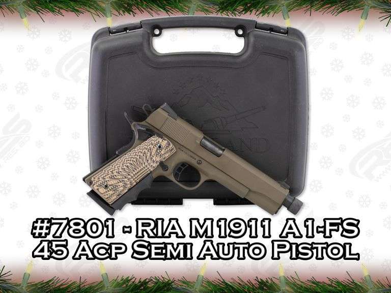 RIA M1911 A1-FS 45 Acp Semi Auto Pistol - RES Auction Services