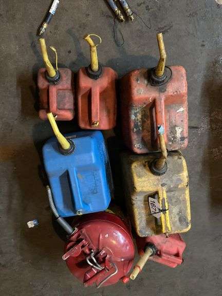 (7) Assorted Gas Cans - RES Auction Services