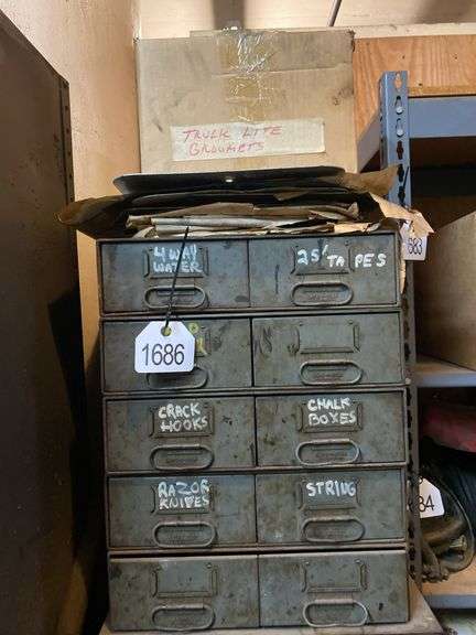 10-Drawer Storage Unit & Contents - RES Auction Services