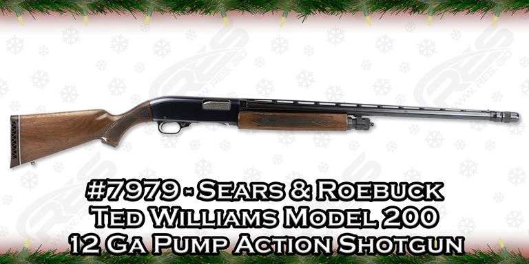 Sears & Roebuck Ted Williams Model 200 12 Ga Pump Action Shotgun - RES ...