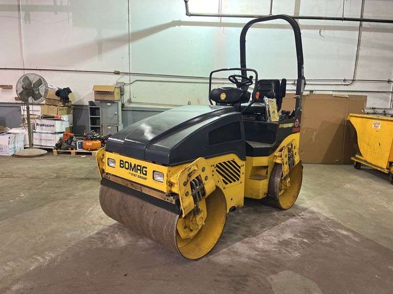 2007 Bomag BW 120 AD Vibratory 48” Double Drum Compactor - RES Auction ...