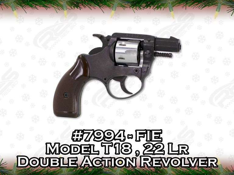 FIE Model T18 22 Lr Double Action Revolver - RES Auction Services
