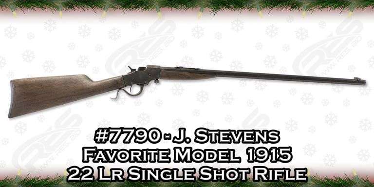 J. Stevens Favorite Model 1915 22 Lr Single Shot Rifle - RES Auction ...