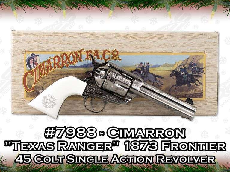 Cimarron "Texas Ranger" 1873 Frontier 45 Colt Single Action Revolver - RES Auction Services