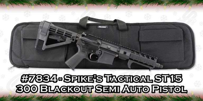 Spike's Tactical ST15 300 Blackout Semi Auto Pistol - RES Auction Services