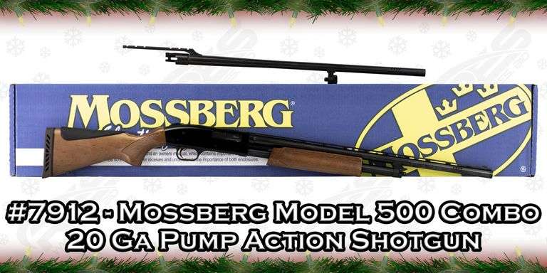 Mossberg Model 500 Combo 20 Ga Pump Action Shotgun - RES Auction Services
