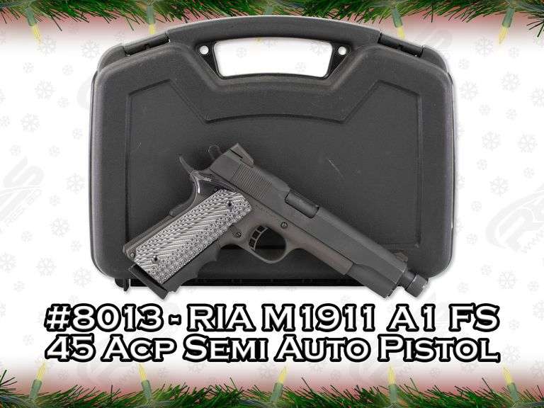 RIA M1911 A1 FS 45 Acp Semi Auto Pistol - RES Auction Services