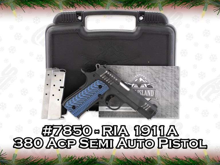 RIA 1911A 380 Acp Semi Auto Pistol - RES Auction Services