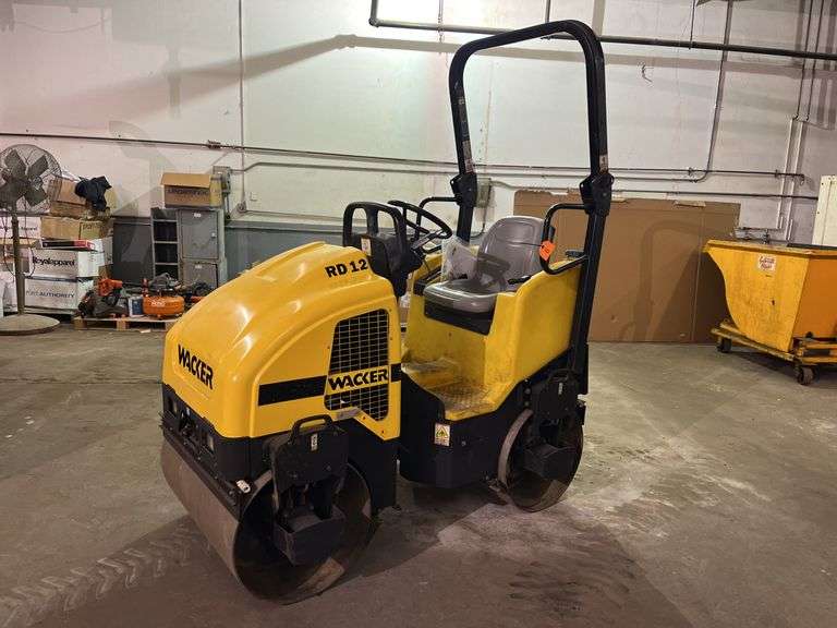 Wacker RD12 Vibratory 36” Double Drum Compactor - RES Auction Services