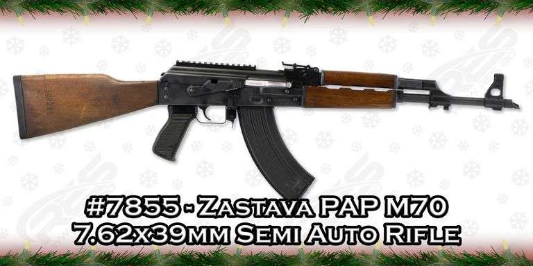 Zastava PAP M70 7.62x39mm Semi Auto Rifle - RES Auction Services