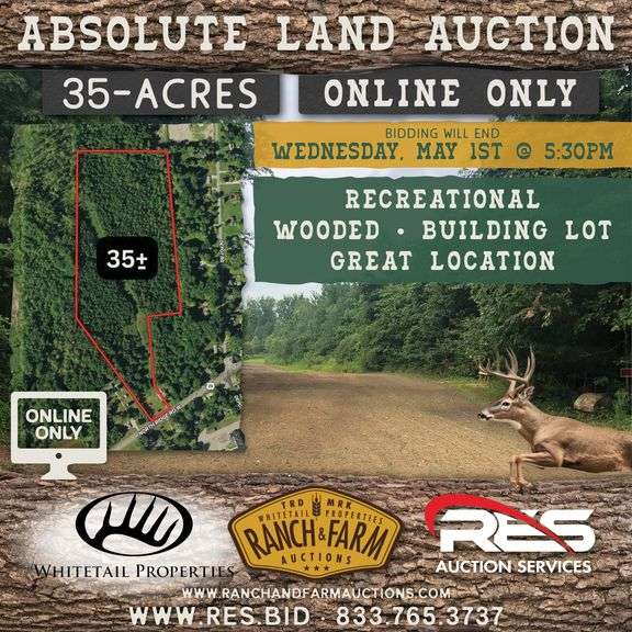 Absolute Ashtabula 35-Acre Online Only Land Auction - RES Auction Services