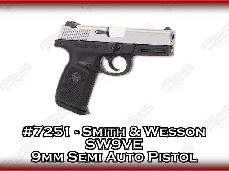 Smith & Wesson SW9VE 9mm Semi Auto Pistol - RES Auction Services