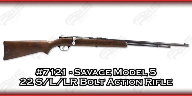 Savage Model 5 22 S/L/LR Bolt Action Rifle - RES Auction Services