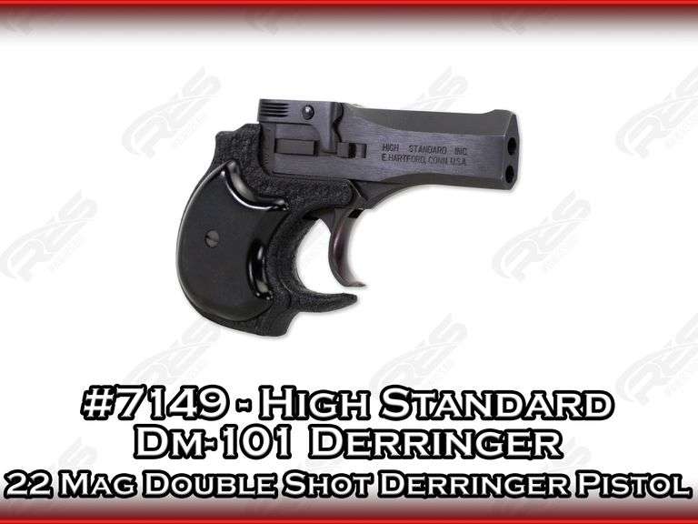 High Standard DM-101 Derringer 22 Mag Double Shot Derringer Pistol ...