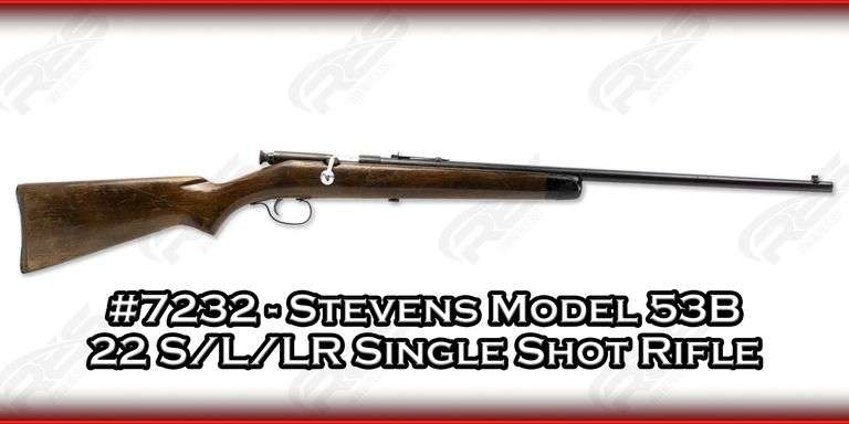 Stevens Model 53B 22 S/L/LR Single Shot Rifle - RES Auction Services